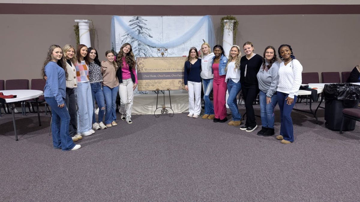 Miss Centroid pageant contestants assist in preparing care baskets for ...